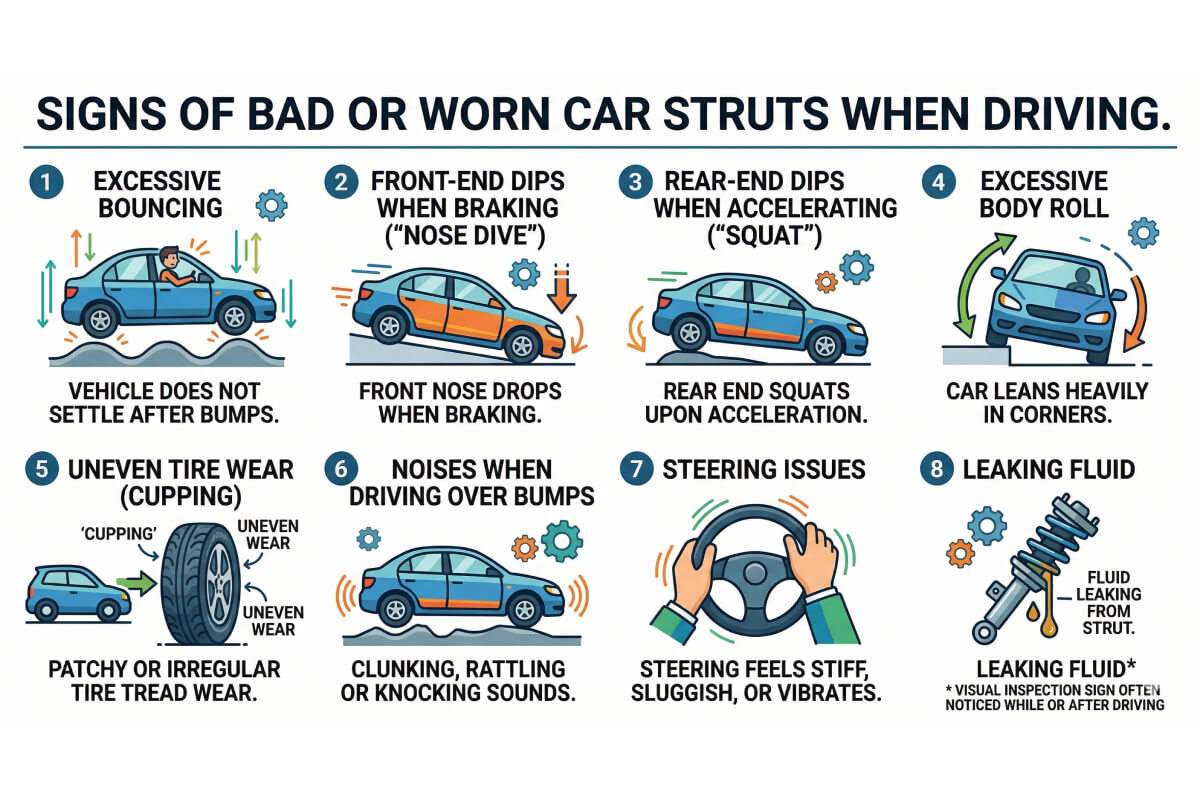 Bad Strut Symptoms | SH Auto Glossary